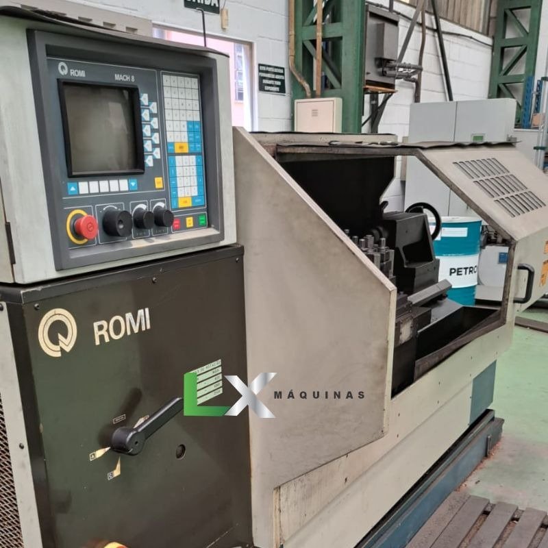 TORNO CNC ROMI CENTUR 40RV – MACH8 – LX Maquinas