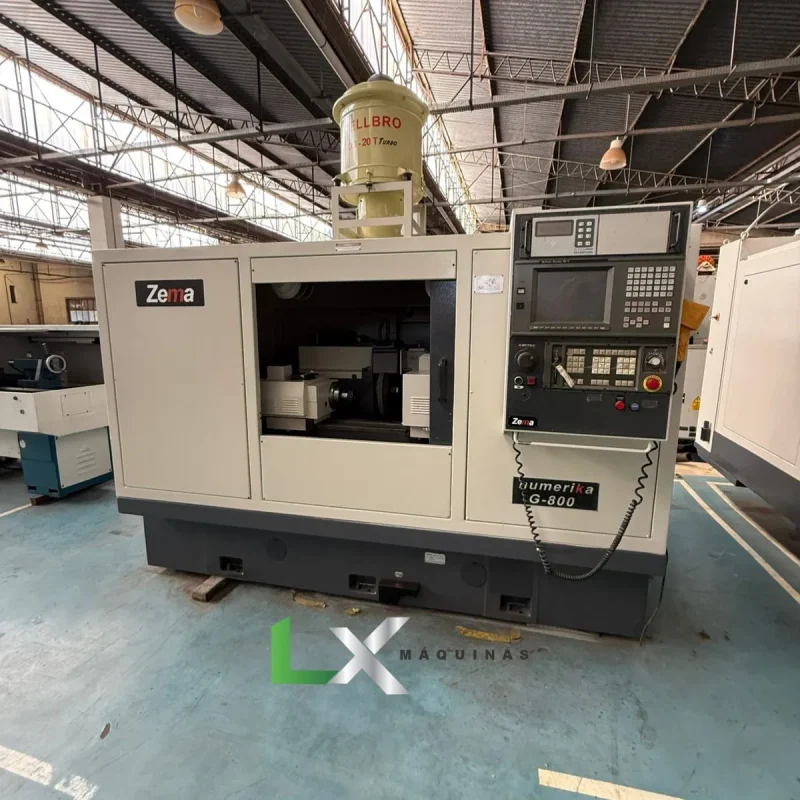 RETIFICA CILINDRICA CNC ZEMA NUMERIKA G800-E CNC FANUC 18TC – 4 EIXOS ...