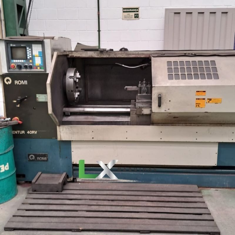 TORNO CNC ROMI CENTUR 40RV – MACH8 – LX Maquinas